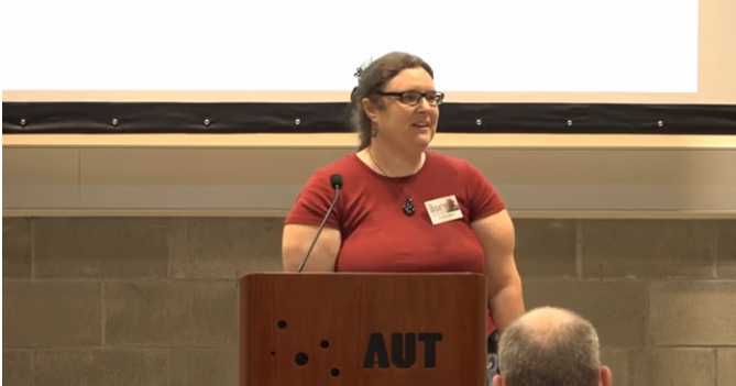 Heather speaking at the Fairfield Conference | Just Kai